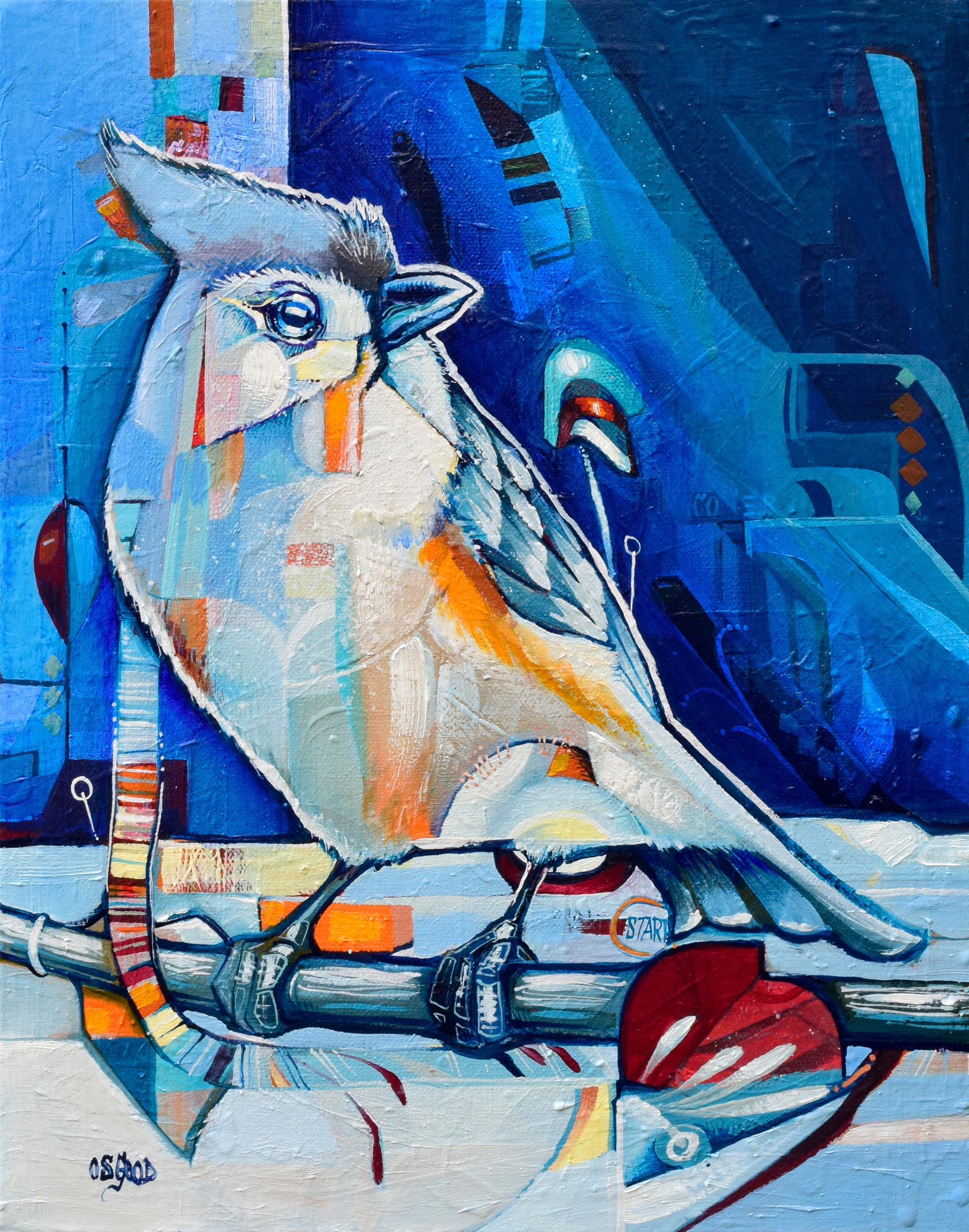 John Osgood - The Time of Reflection - Urban Contemporary Bird Painting ...