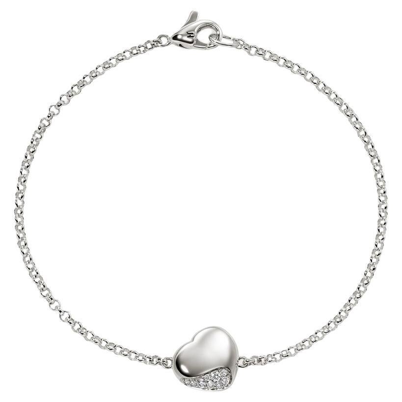 John Pebble Heart Bracelet BUP926702DIXUM For Sale at 1stDibs