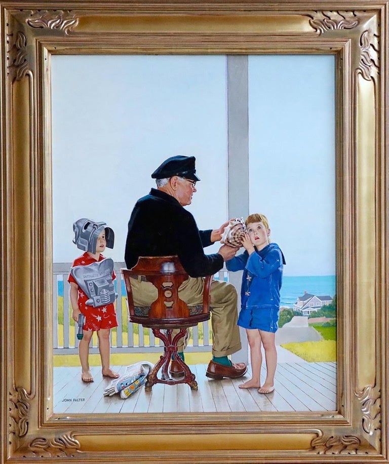 John Philip Falter - Summer by the Sea, Saturday Evening Post Cover ...