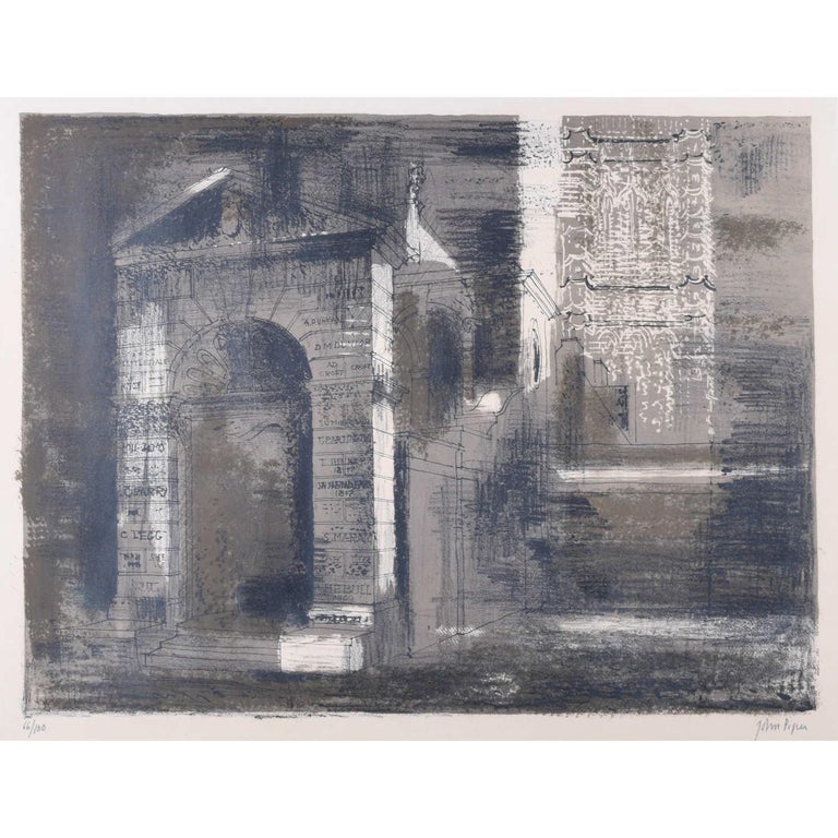 John Piper CH - Westminster School lithograph by John Piper For Sale at ...