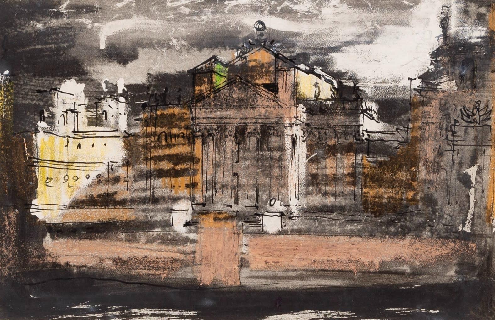 John Piper - Blenheim Palace (Oxfordshire), Pastel Painting by John ...