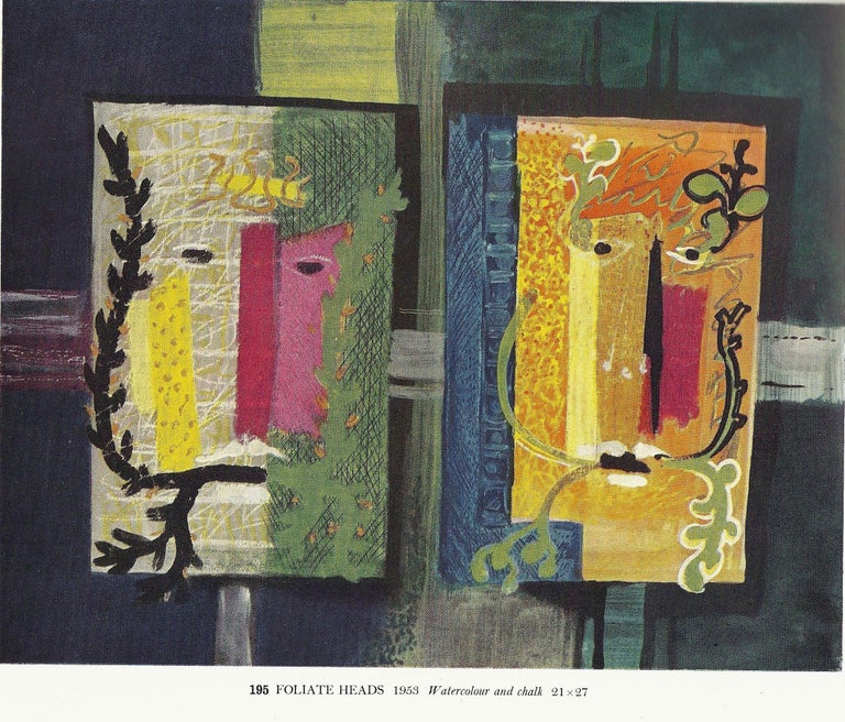 John Piper - John Piper, Rock-Face, Modern British, Oil on Panel, 20th ...