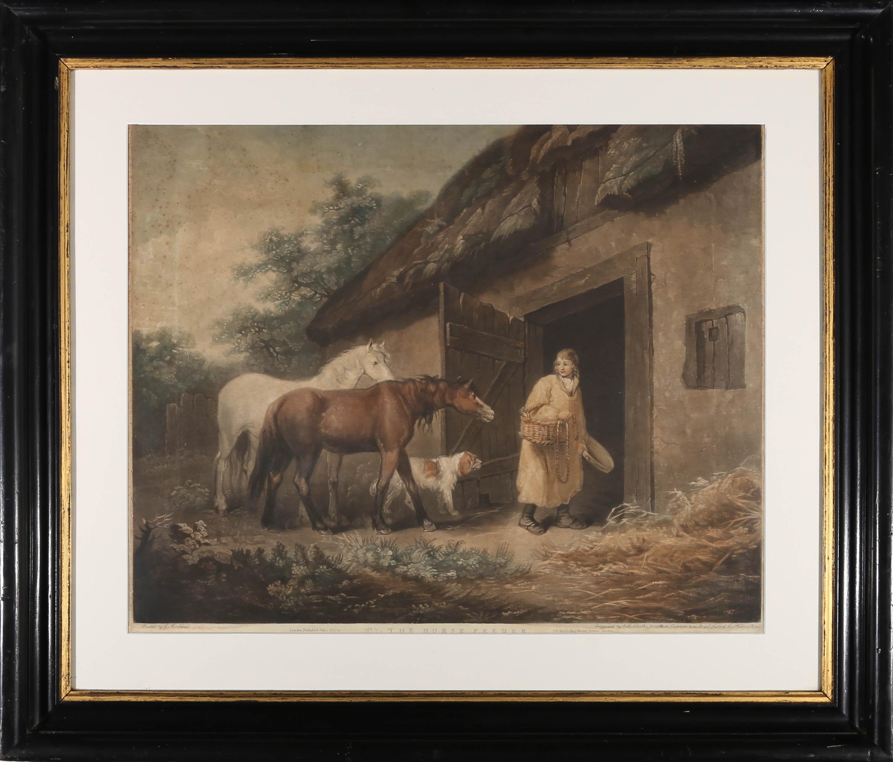 John Raphael Smith After George Morland - 1797 Mezzotint, The Horse ...