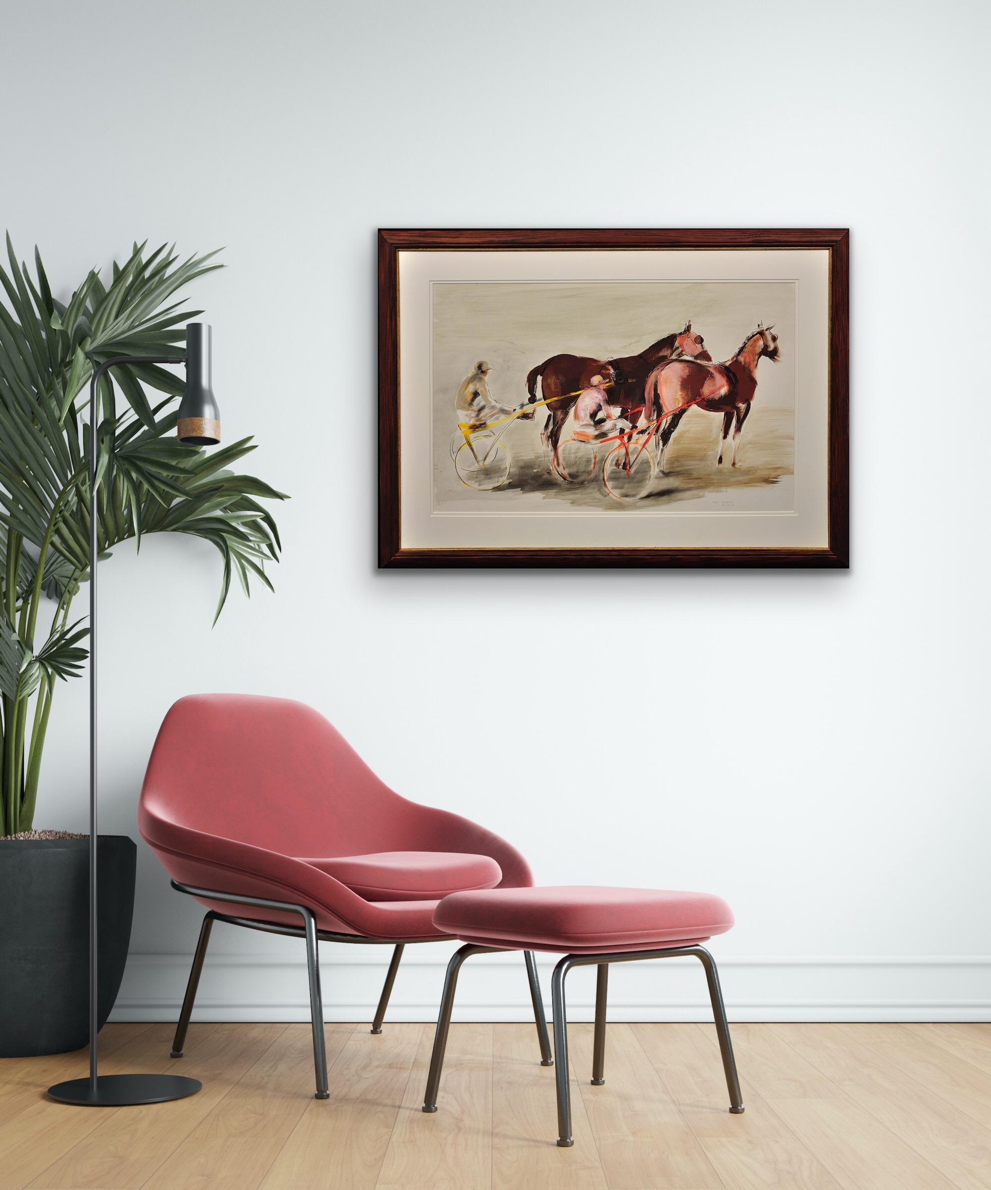 John Rattenbury Skeaping - Harness Racing, Arles, France, 1960. Equine ...