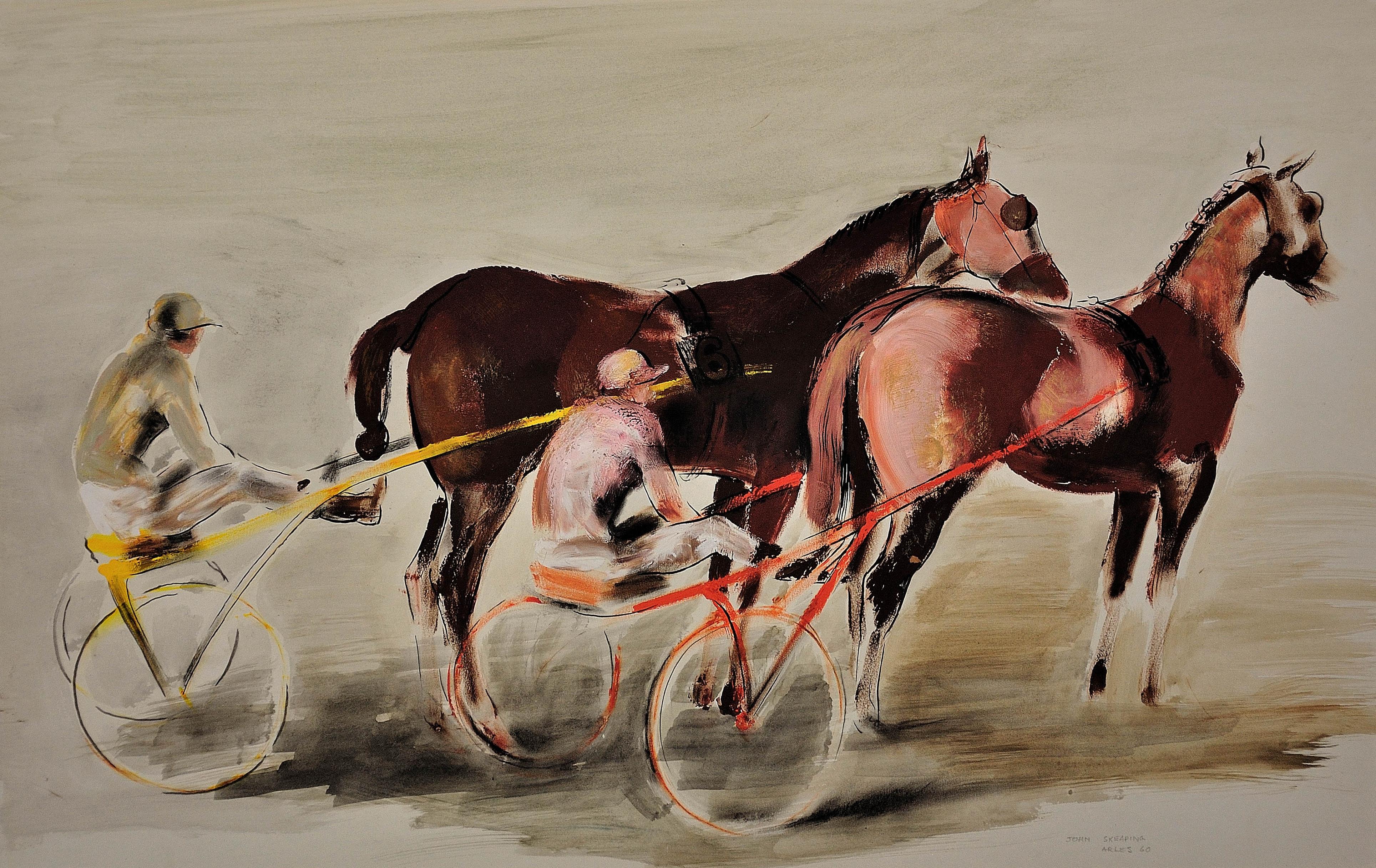 John Rattenbury Skeaping - Harness Racing, Arles, France, 1960. Equine ...