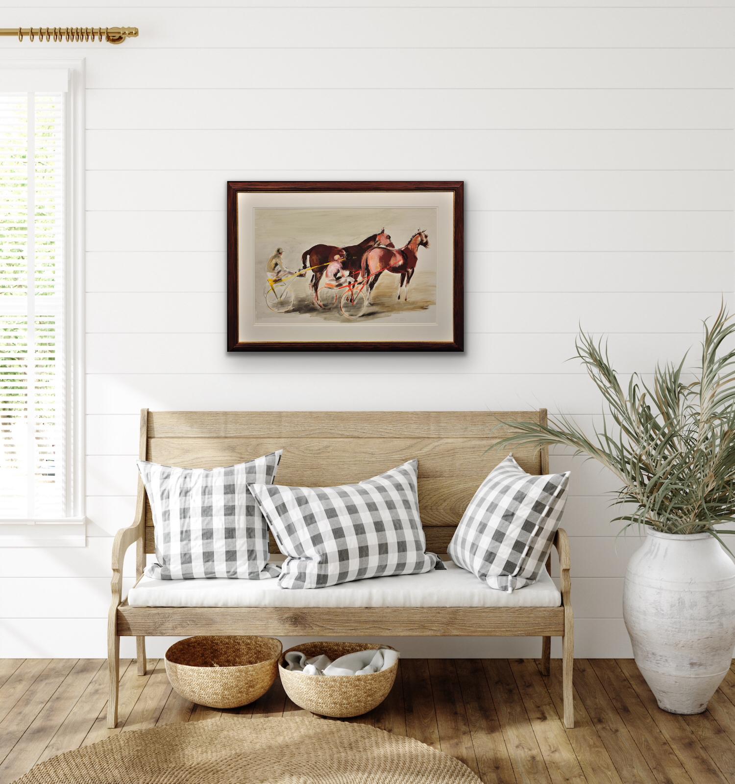 John Rattenbury Skeaping - Harness Racing, Arles, France, 1960. Equine ...