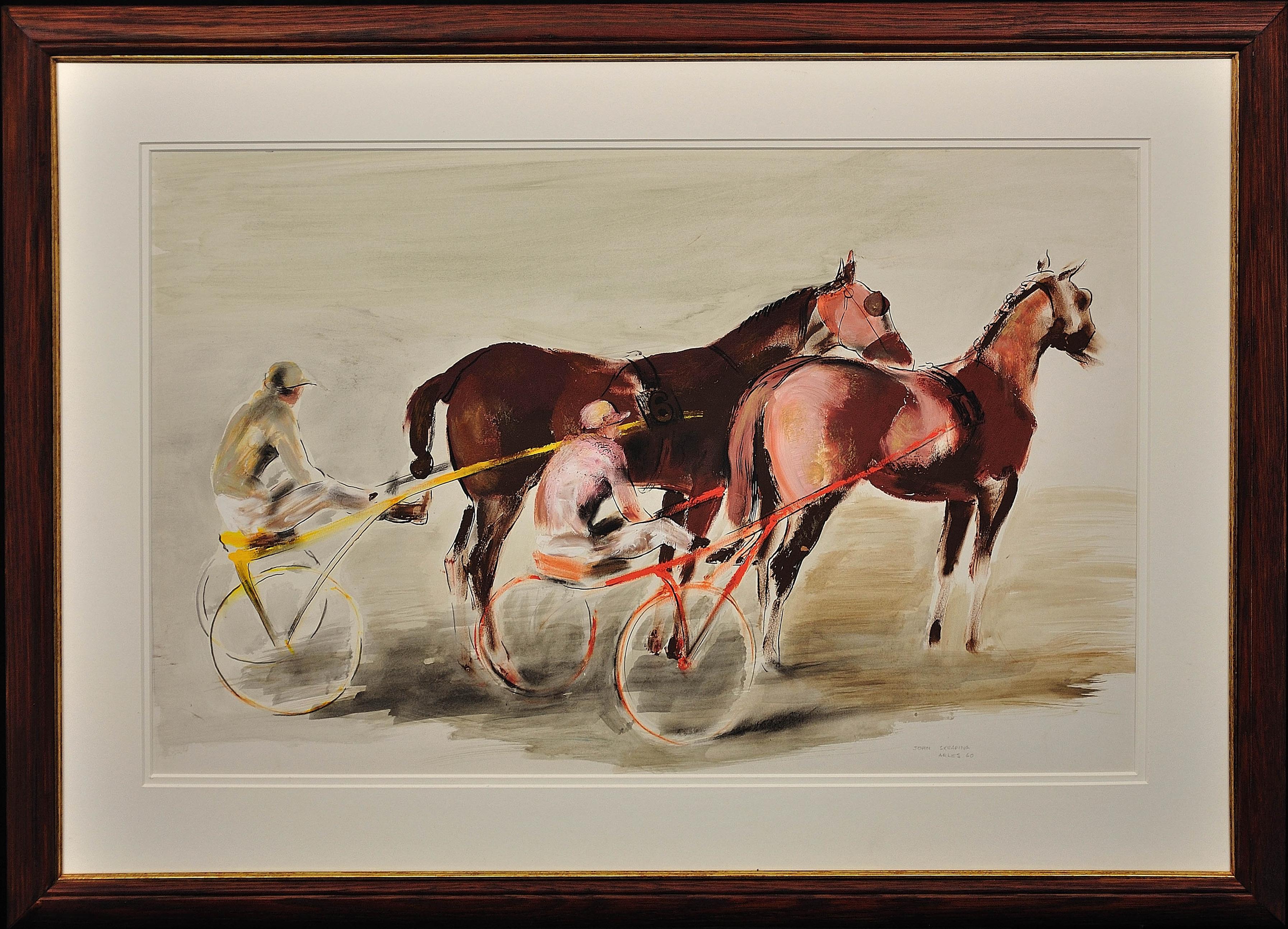 John Rattenbury Skeaping – Auf der Galoppbahn. 1976.Rennpferde. Pferde ...