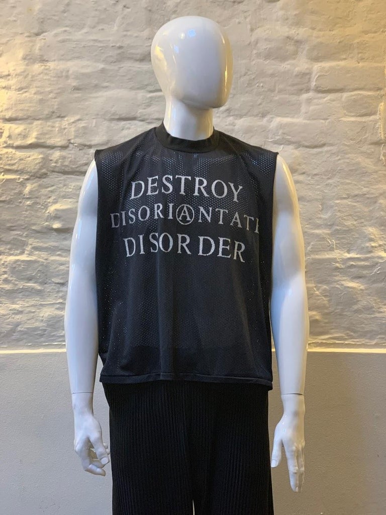 John Richmond 80s Anarchy Destroy Collection Mesh Vest at 1stDibs
