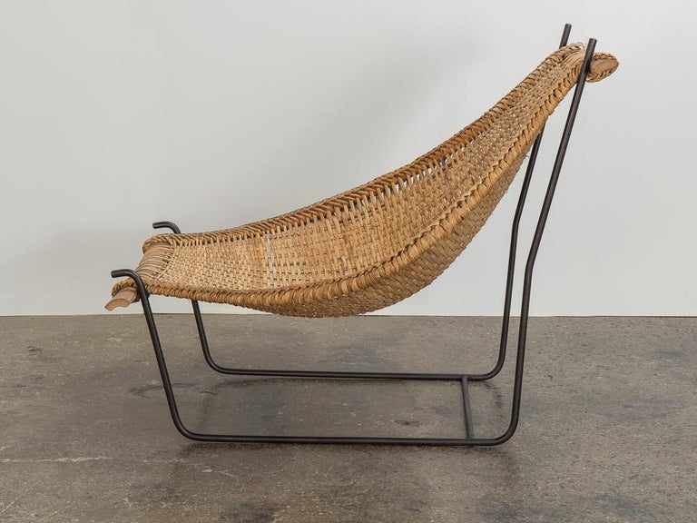 John Risley Duyan Rattan Lounge Chair For Sale at 1stDibs