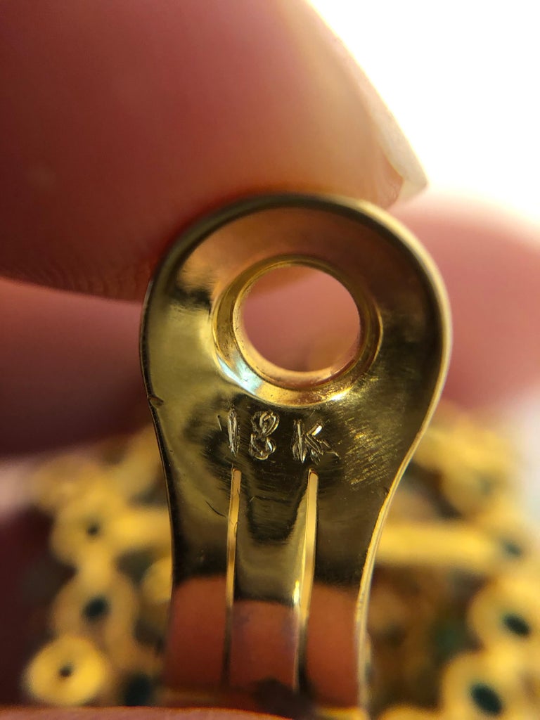 John Rubel Diamond, Ruby and Turquoise Clip Brooch and Earrings Suite ...