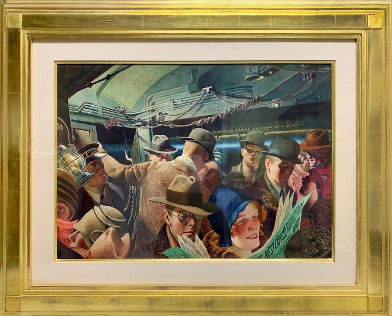 John Rutherford Boyd - In the Subway Art Deco Style at 1stDibs