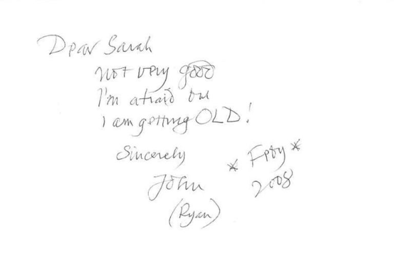 John Ryan Autographed Sketch of Captain Pugwash and Others at 1stDibs