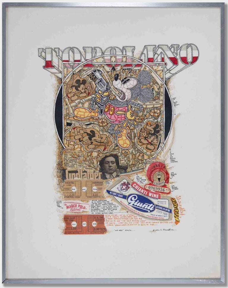 John S. Fawcett - Mickey Mouse - Collage by John S. Fawcett - 1972 For ...