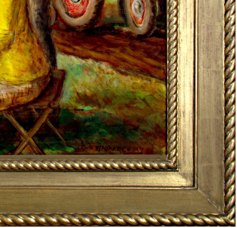 John Steuart Curry - 'Sketching Wisconsin' original oil painting signed ...