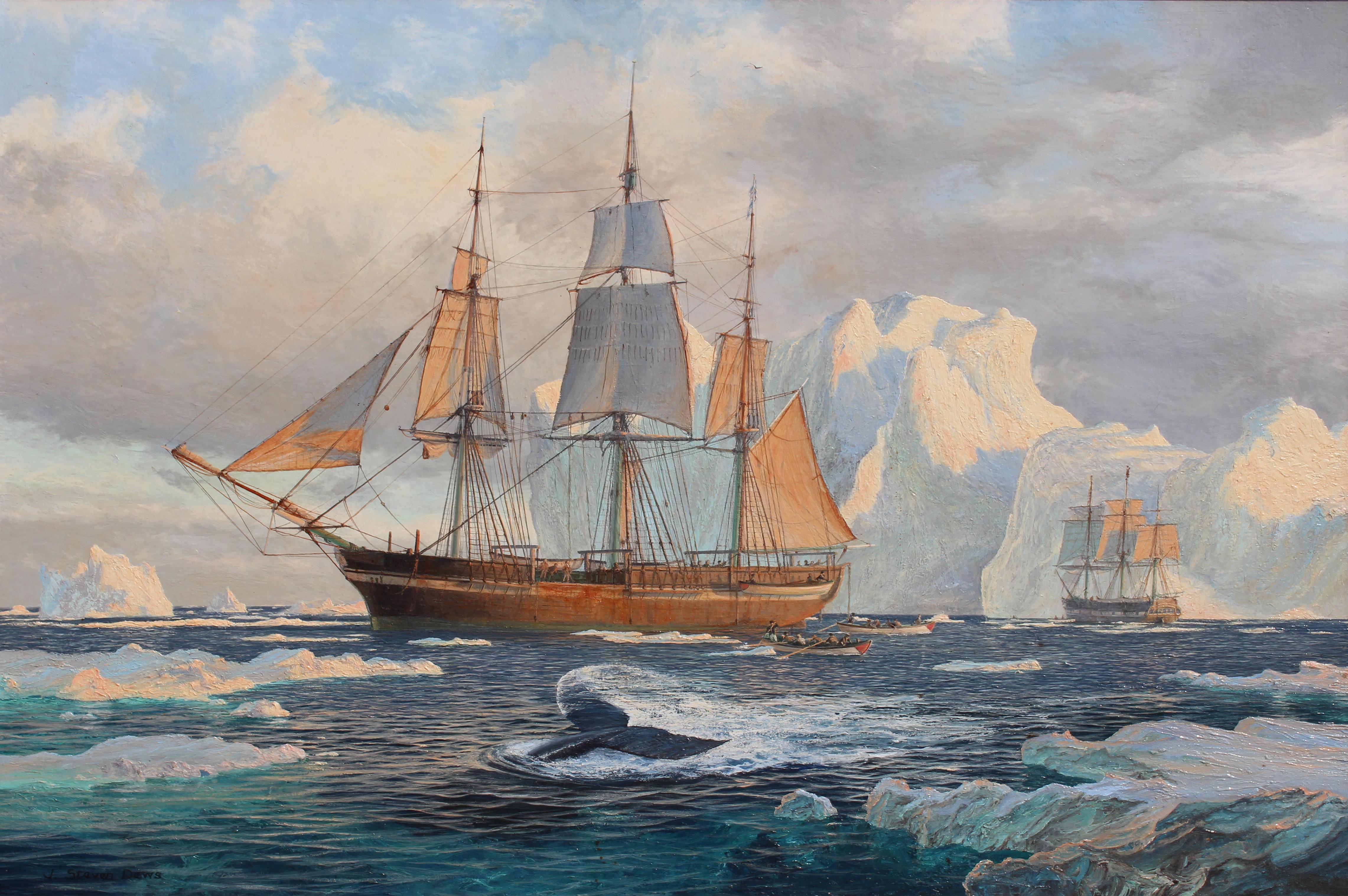 John Steven Dews - Velsheda beating to Windward off the Needles at 1stDibs