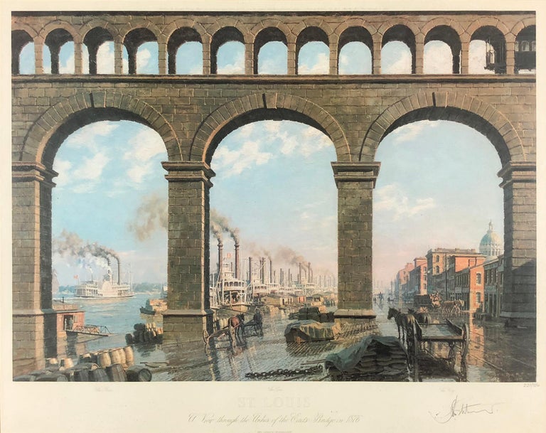 John Stobart - A View of St. Louis For Sale at 1stDibs