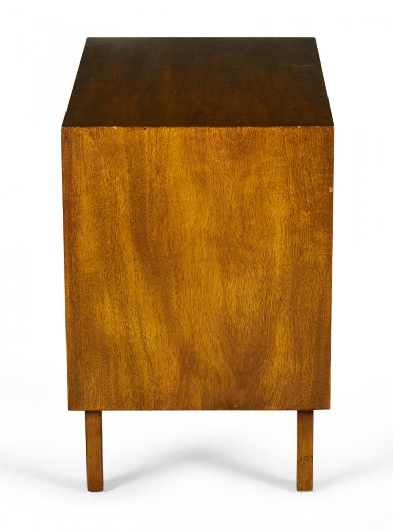 John Stuart American Mid-Century Walnut Slat Front Right Cabinet ...