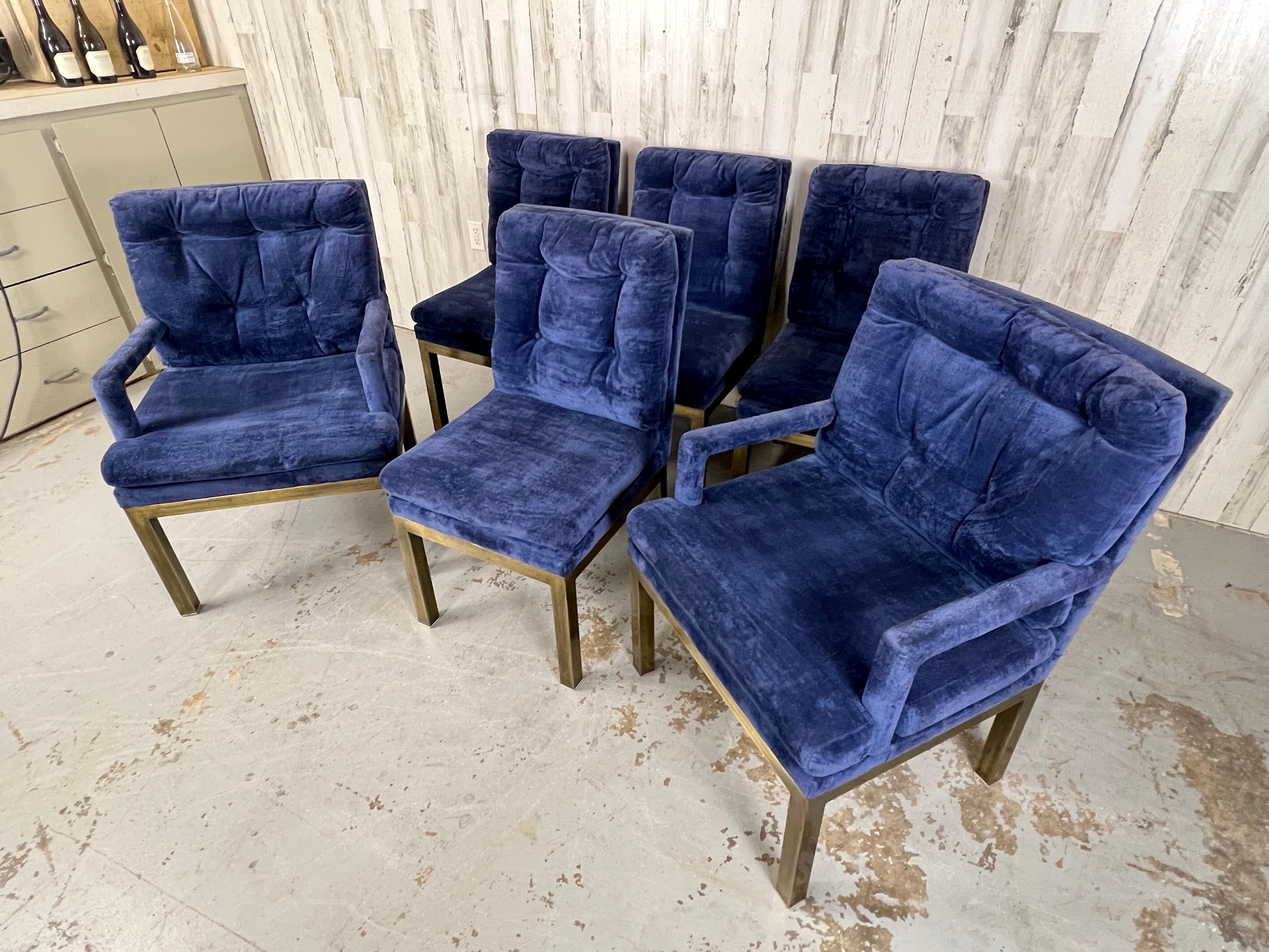 John Stuart Bronze Dining Chairs For Sale at 1stDibs