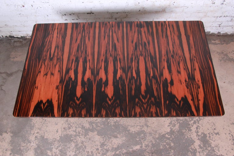 John Stuart Exotic Calamander Wood Extension Dining Table, Newly ...