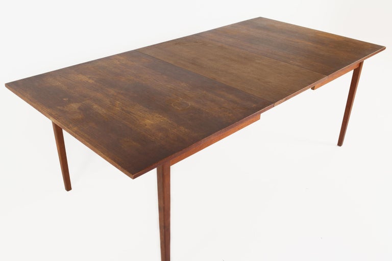 John Stuart for Mount Airy Style Mid Century Walnut Dining Table with ...