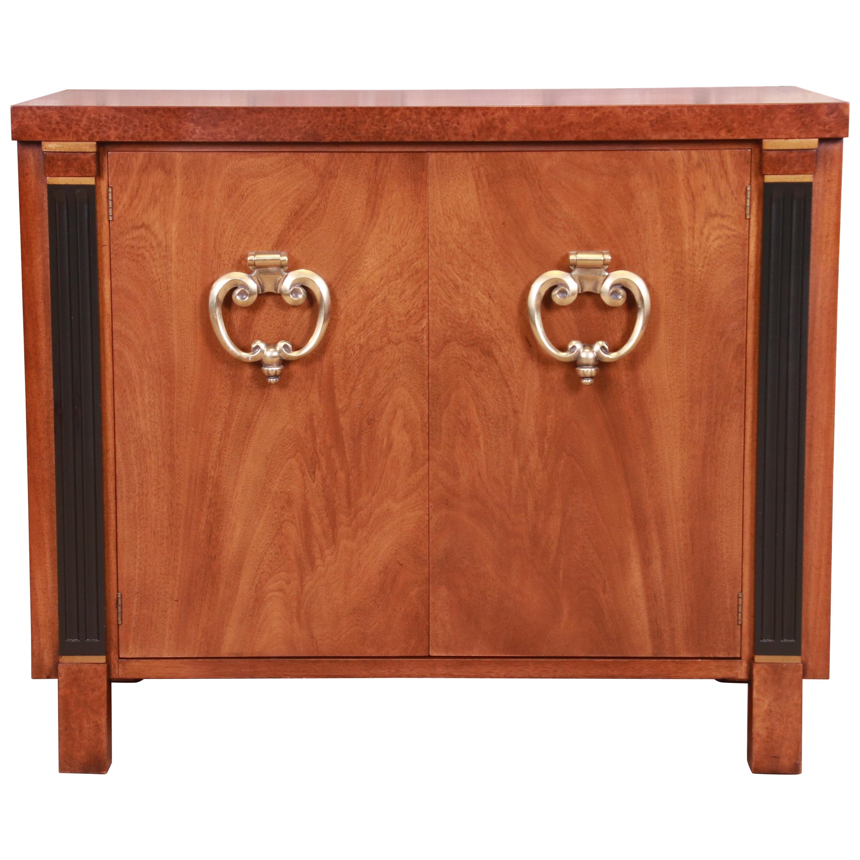 Cabinet Buffet, Hollywood Regency Black Cabinet Buffet by Heritage For ...