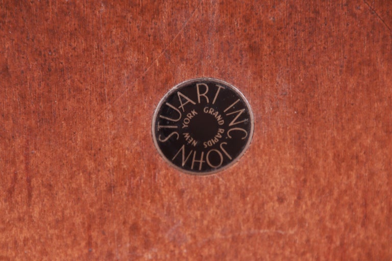 John Stuart Janus Collection Sculpted Walnut Dining Table, Newly ...