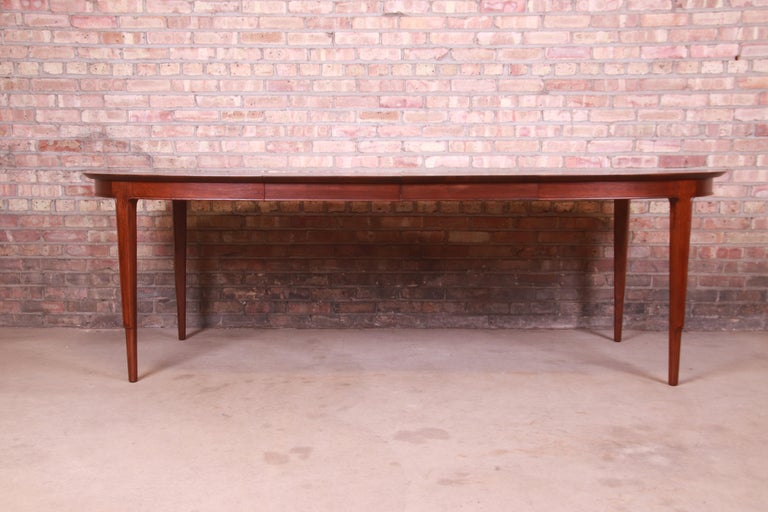 John Stuart Janus Collection Sculpted Walnut Dining Table, Newly ...