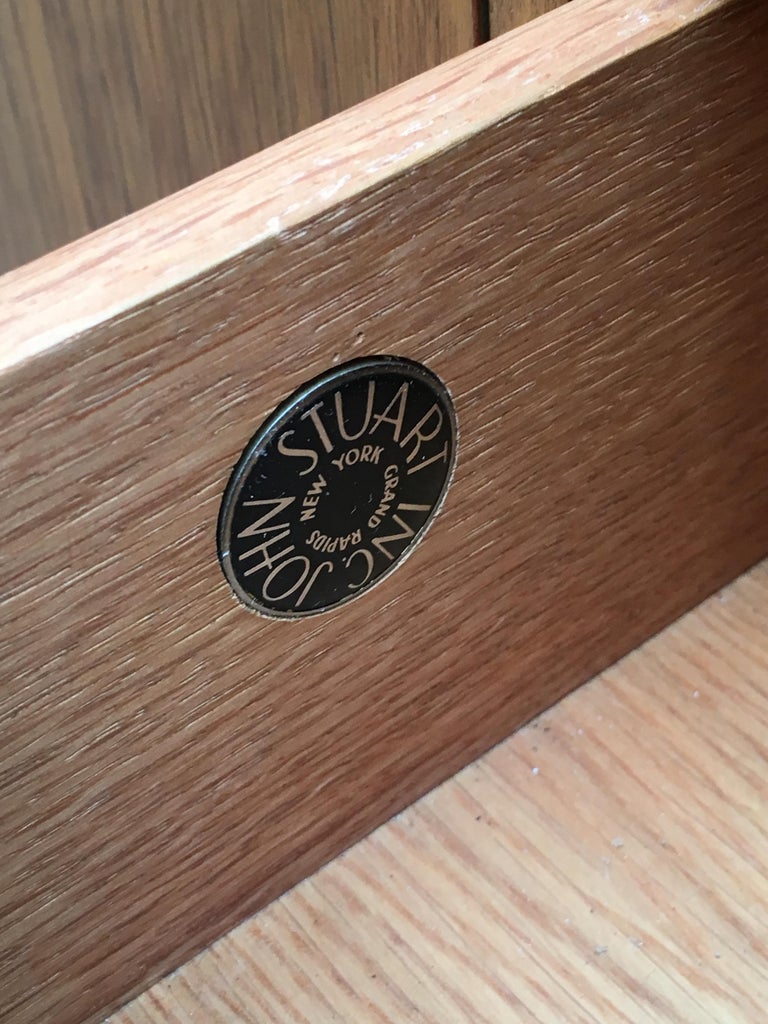 John Stuart Janus Collection Walnut Dresser at 1stDibs