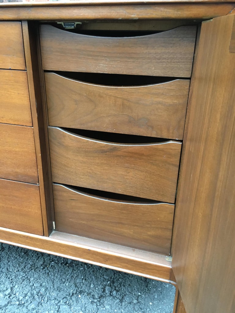 John Stuart Janus Collection Walnut Dresser at 1stDibs