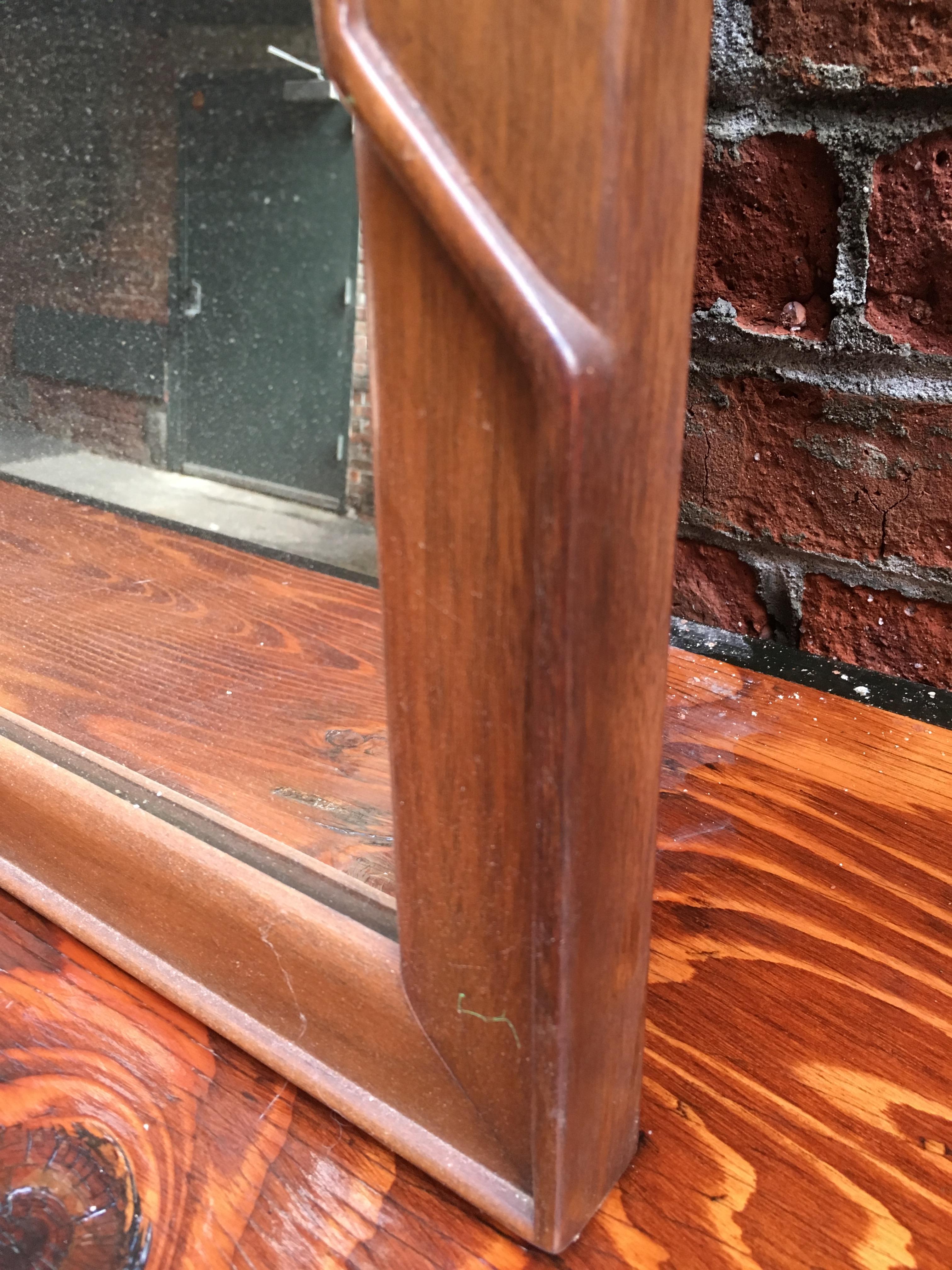 John Stuart Janus Collection Walnut Mirror at 1stDibs