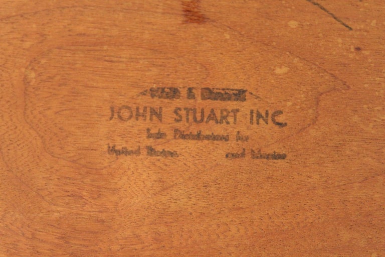 John Stuart Mid-Century Modern Side Tables with Two Levels at 1stDibs