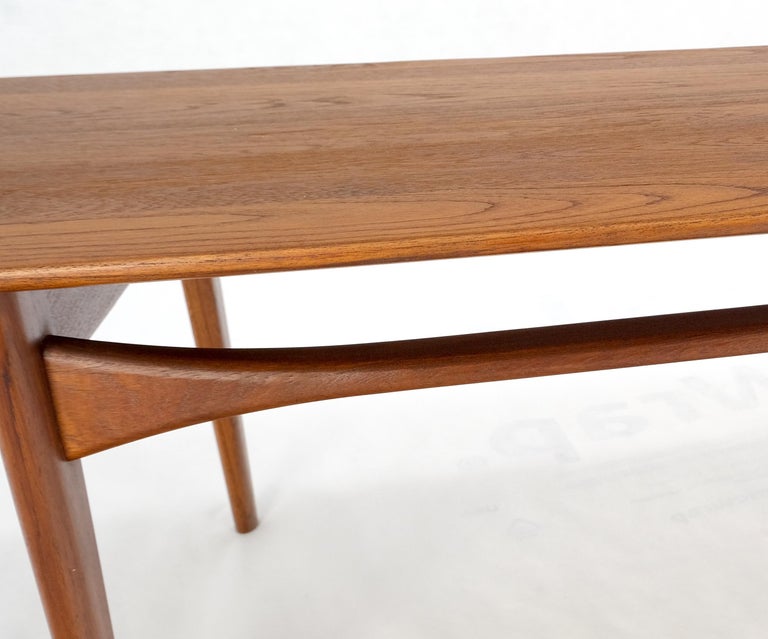 John Stuart Solid Teak Rolled Edges Danish Mid-Century Modern Coffee ...