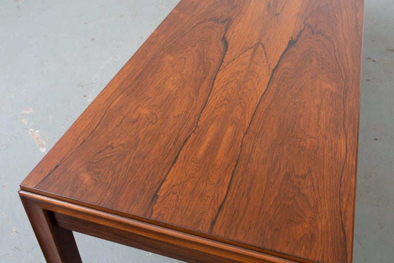 John Stuart Stamped Rosewood "3842" Coffee Table For Sale at 1stDibs