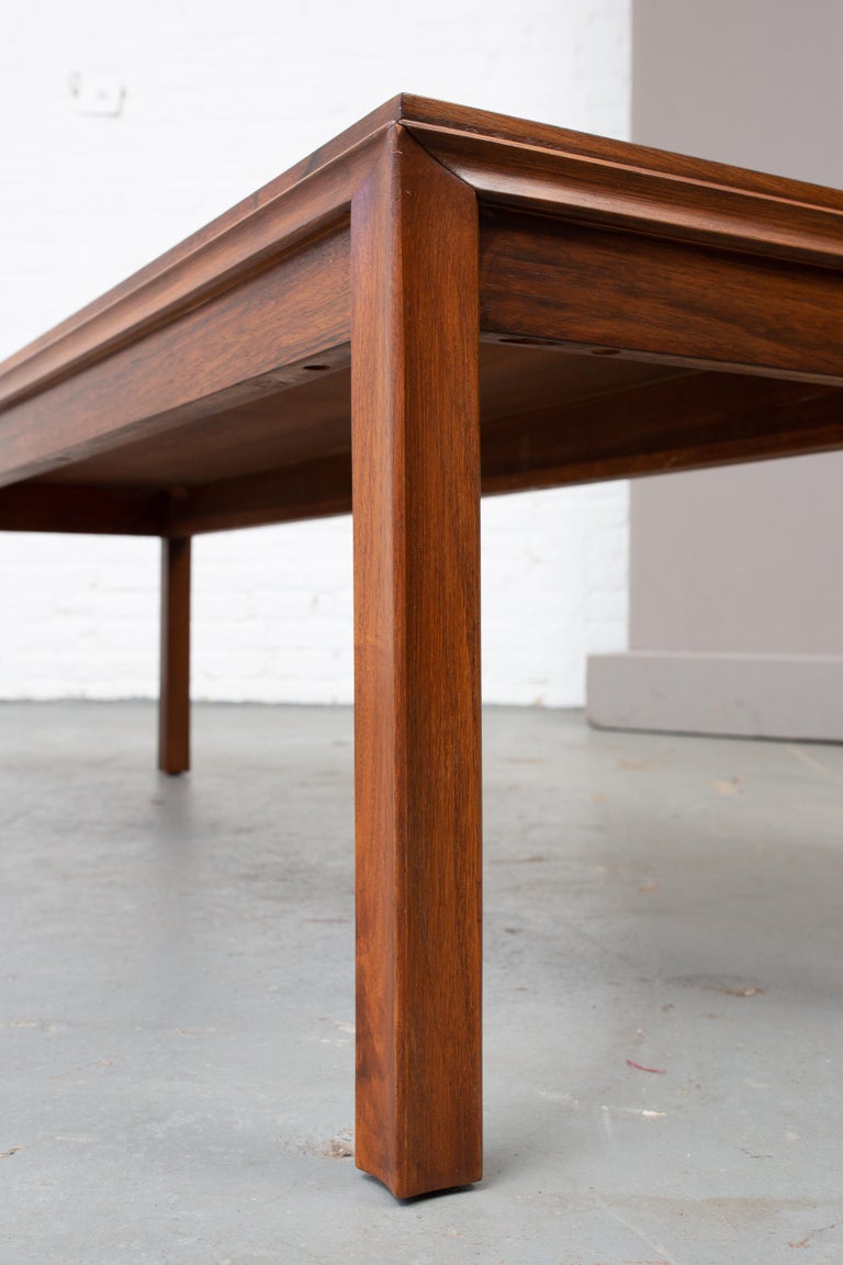 John Stuart Stamped Rosewood "3842" Coffee Table For Sale at 1stDibs