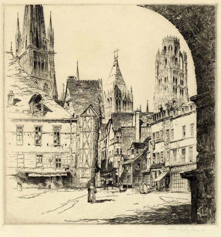 John Taylor Arms - Rouen; The Cathedral of Notre Dame from the South ...