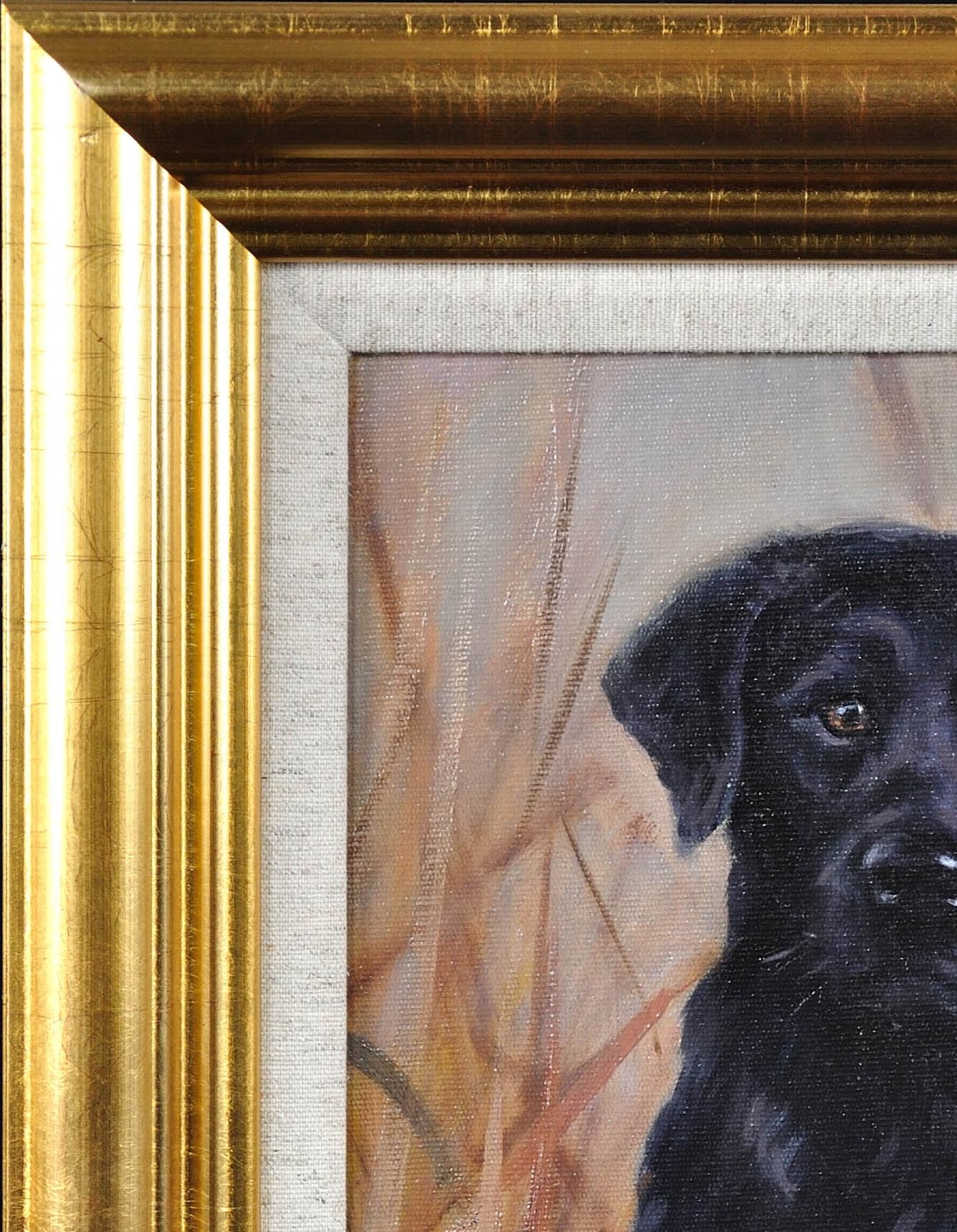 John Trickett - Black Labrador. Original Dog Oil Painting Portrait ...