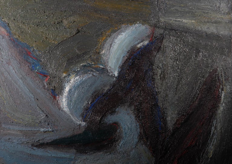 John Trigg - John Trigg - 1991 Oil, Swirling Greys For Sale at 1stDibs