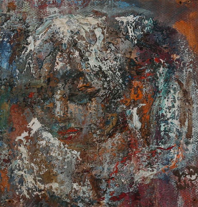John Uht - John Uht (1924-2010) - Framed 20th Century Oil, At a Glance ...