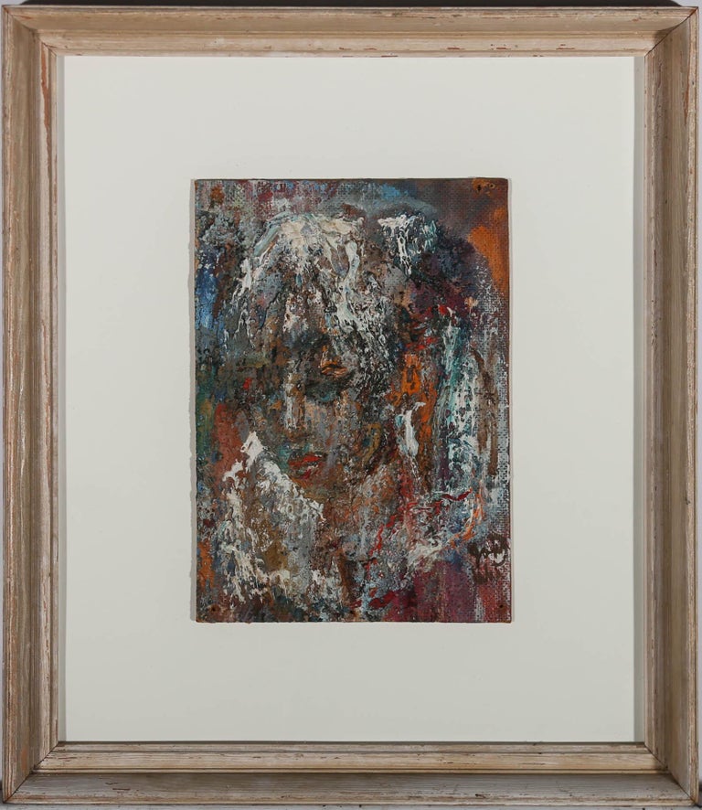 John Uht - John Uht (1924-2010) - Framed 20th Century Oil, At a Glance ...