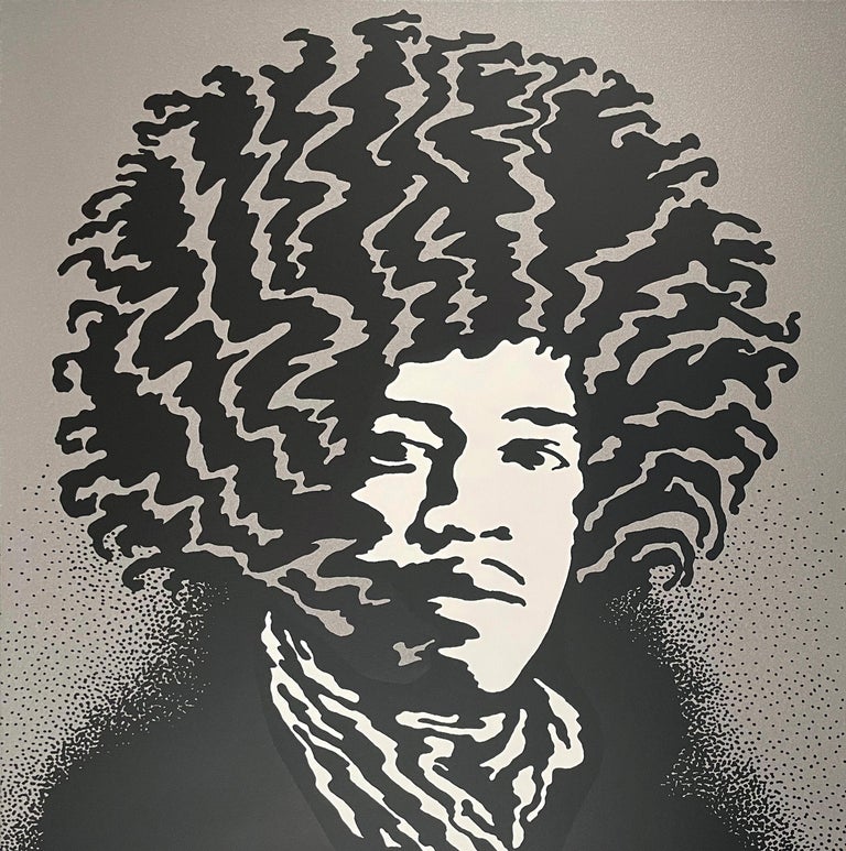John Van Hamersveld - Jimi Hendrix (Silver) For Sale at 1stDibs