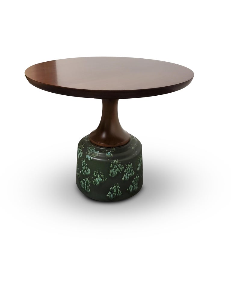 John Van Koert Ceramic Side Table For Sale at 1stDibs