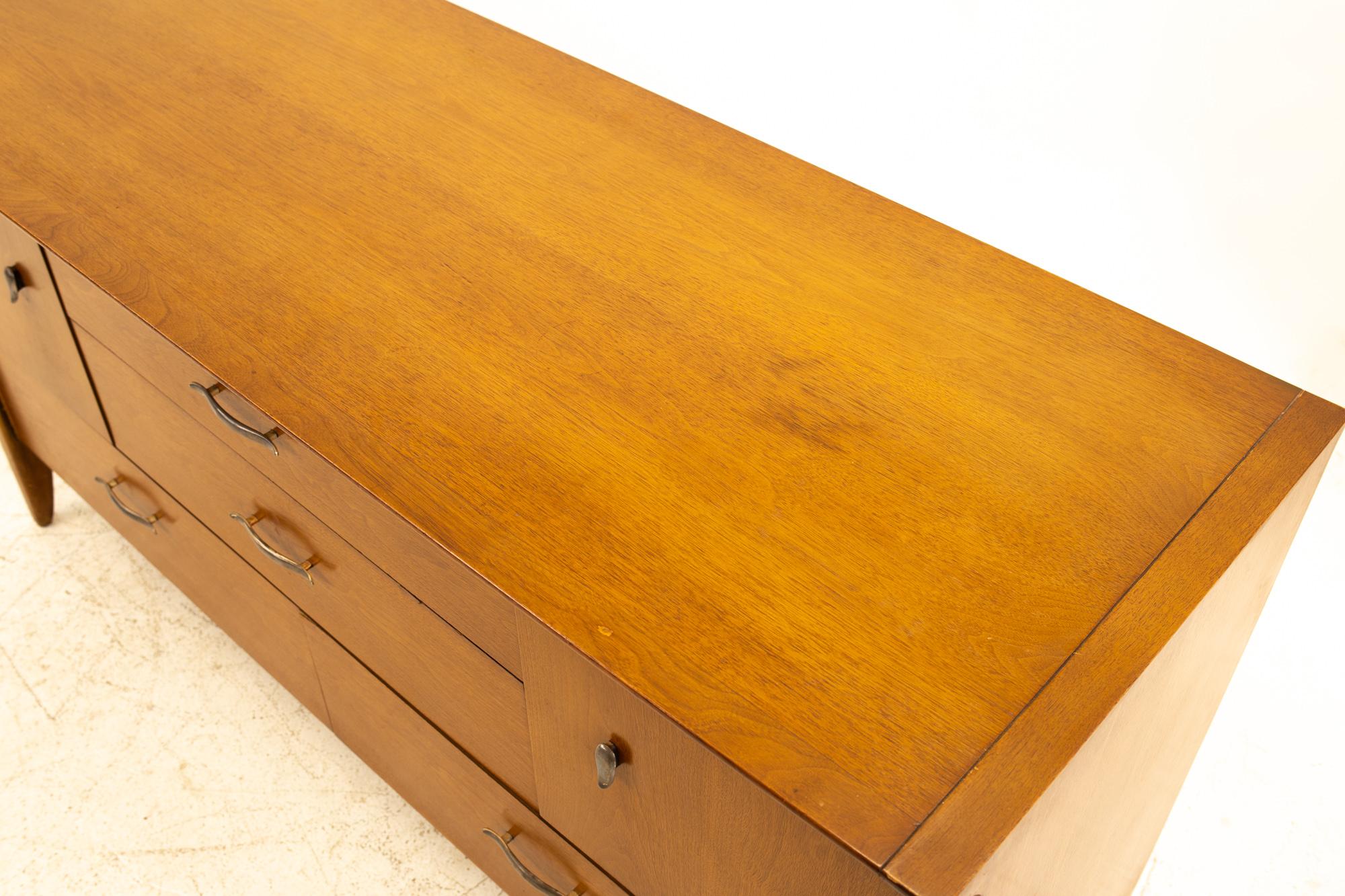 John Van Koert for Drexel Profile Mid Century Sideboard Buffet Credenza ...