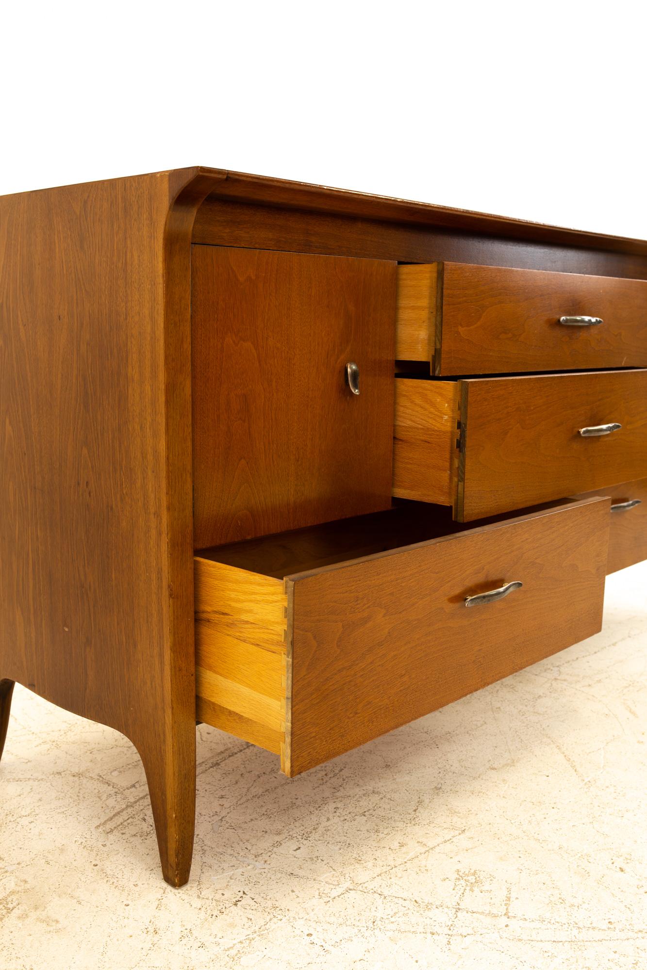 John Van Koert for Drexel Profile Mid Century Sideboard Buffet Credenza ...