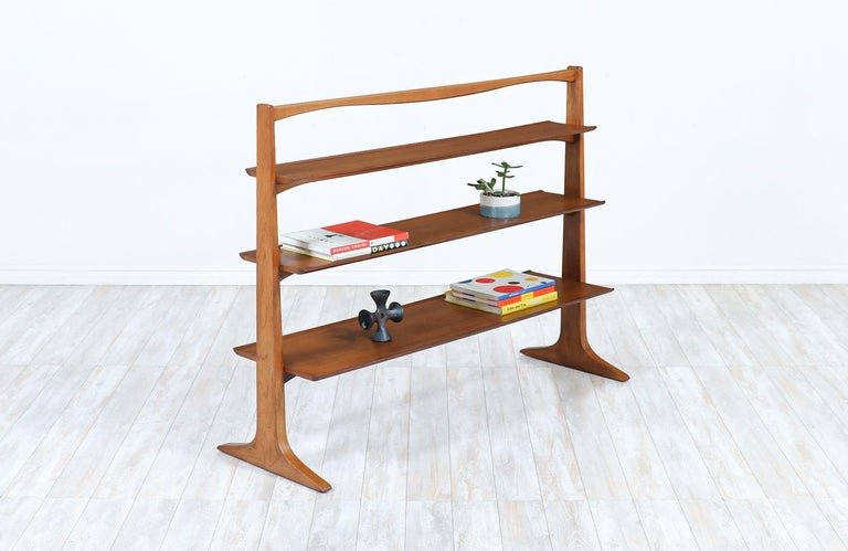 John Van Koert “Profile” Pyramid Bookshelf for Drexel at 1stDibs