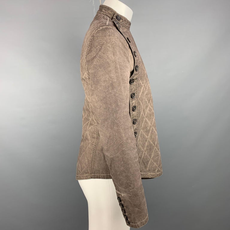 JOHN VARVATOS Limited Edition 12/60 Size M Grey Distressed Cotton ...