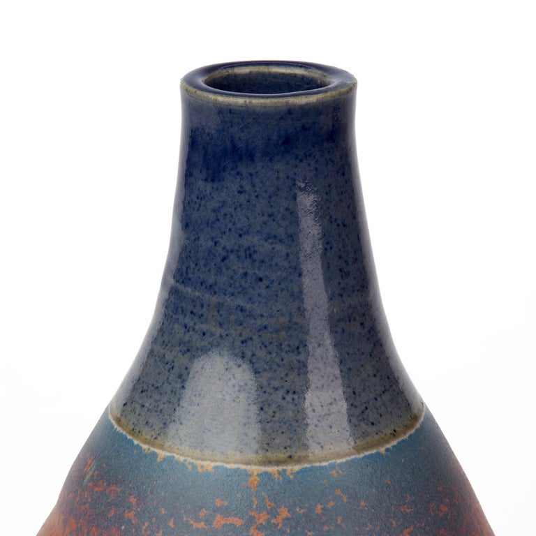 John Vasey St Agnes Studio Pottery Glazed Bottle Vase at 1stDibs | st ...