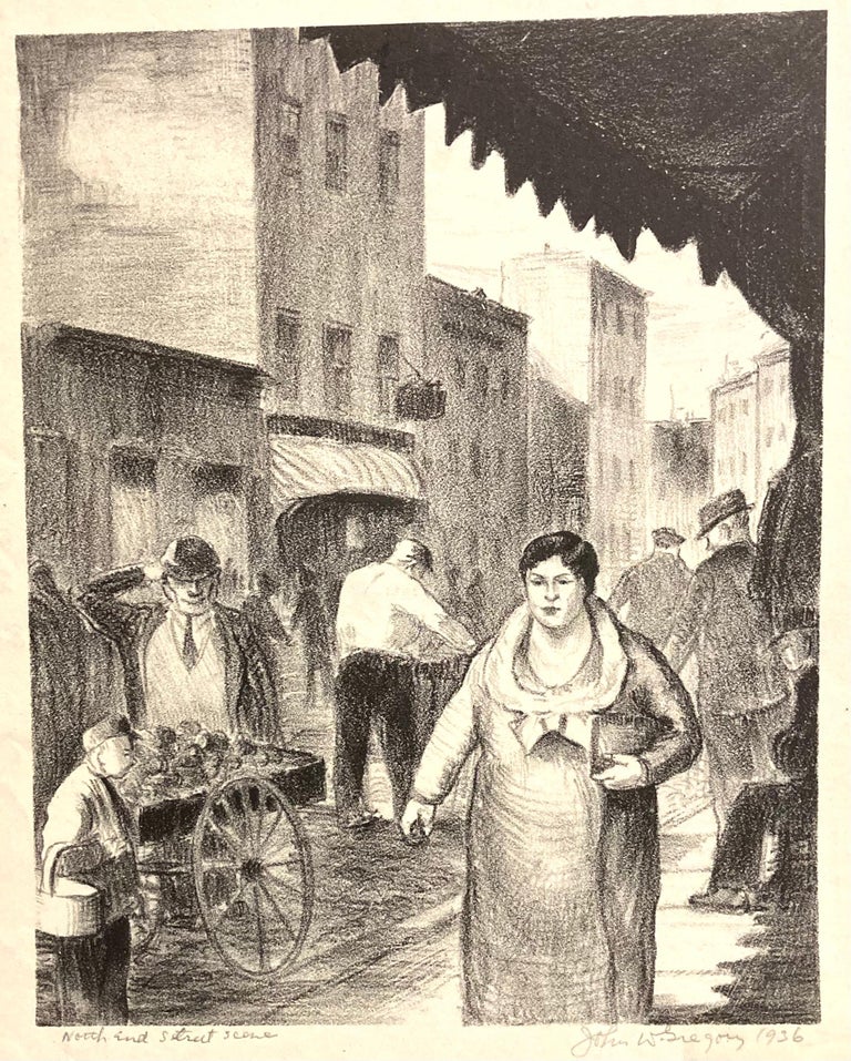 John W. Gregory - John W. Gregory, North End Street Scene (Boston) For ...