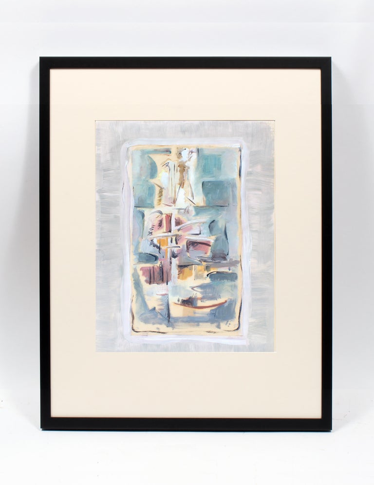 John W. Hatch - John Hatch American Cubist Abstract Oil Painting 1950's ...