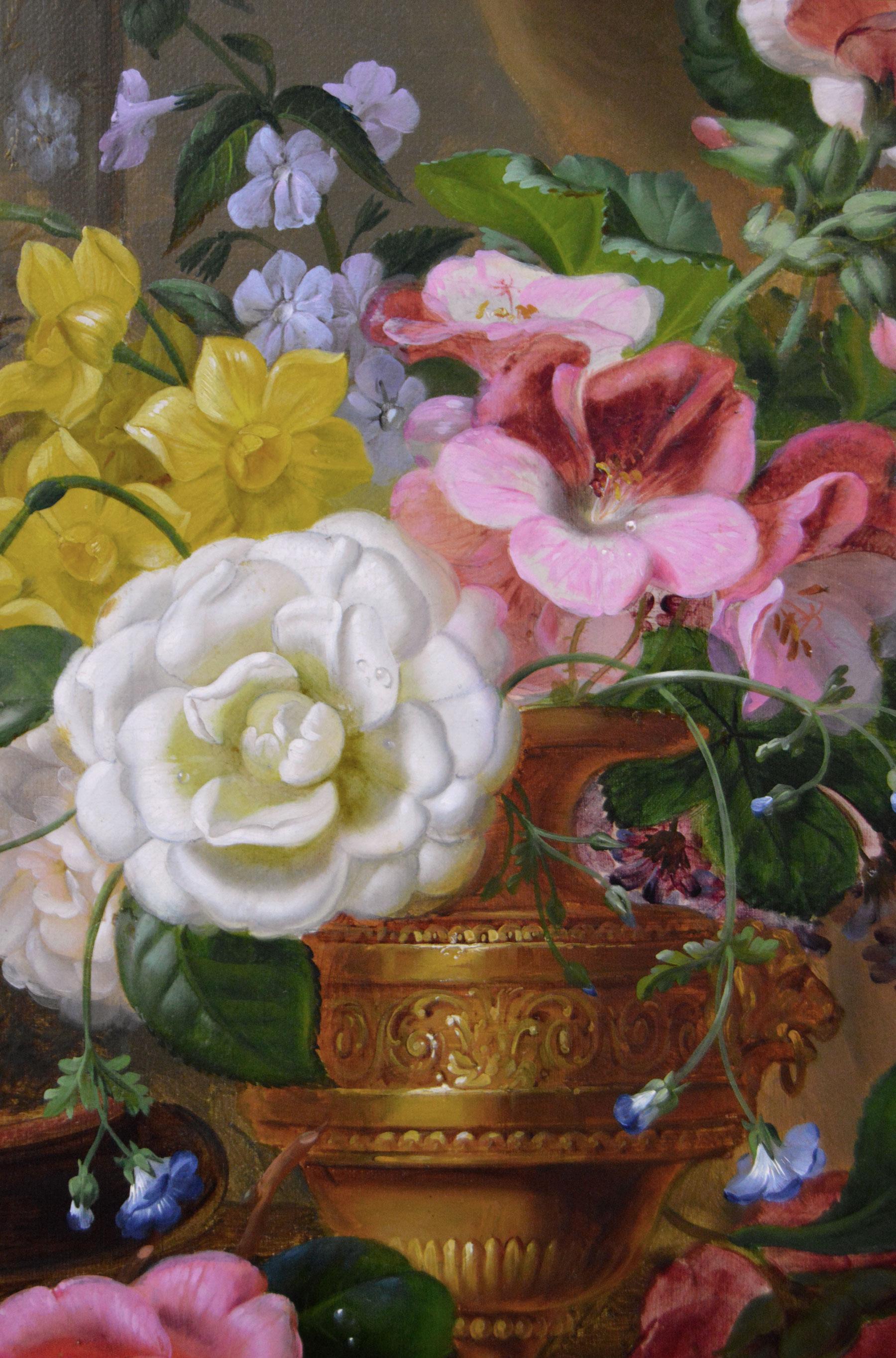 John Wainwright - 19th Century still Life of Flowers and Birds For Sale ...
