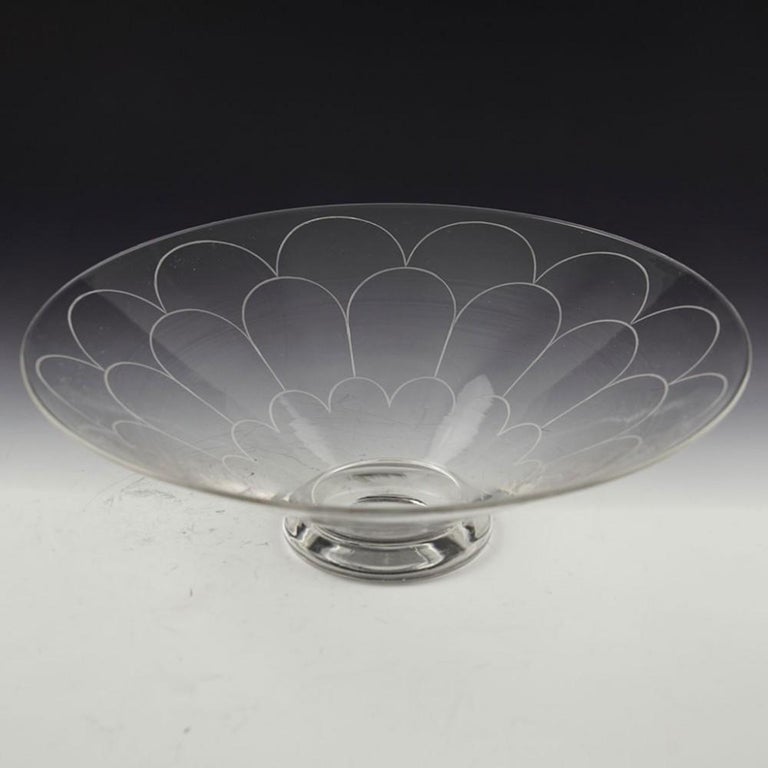 John Walsh Walsh Pattern 5886 Art Deco Glass Bowl, c1940 For Sale at ...